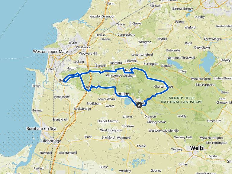 Die Butcombe Trail Westschleife von Cheddar — Mendip Hills | Laufrunde ...